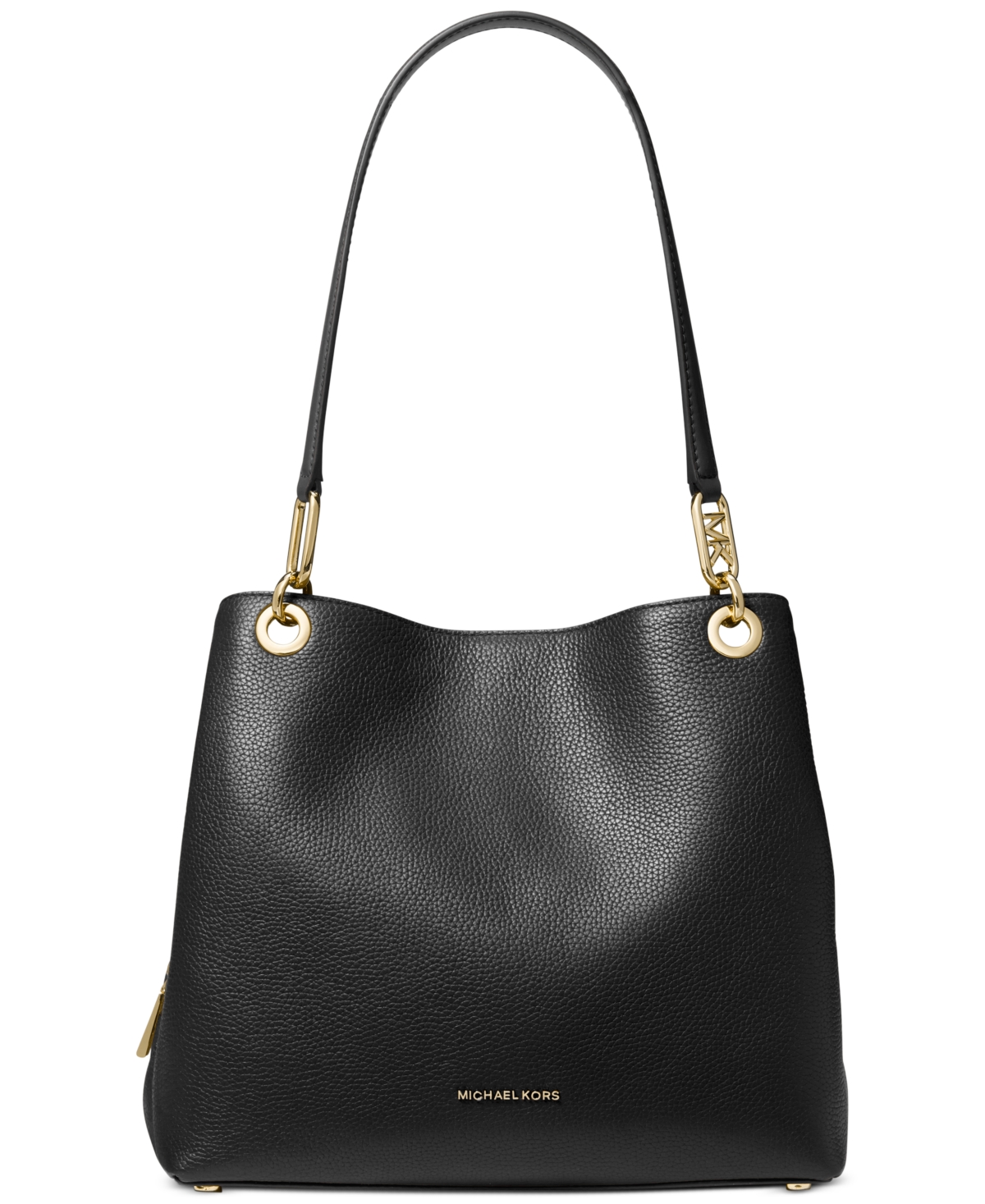 Michael Michael Kors Kensington Large Leather Tote Bag - Black