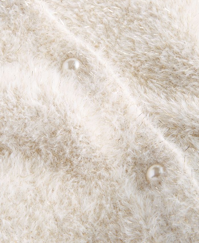 On 34th Women's Metallic Plush-Knit Cardigan, Created for Macy's - Macy's