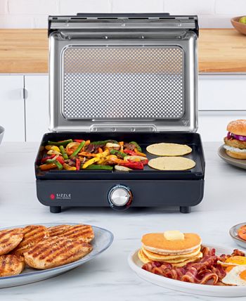Ninja Sizzle Smokeless Indoor Grill & Griddle GR101 - Macy's