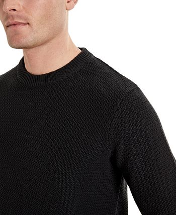 Kenneth Cole Men's Slim Fit Popcorn Crewneck Sweater - Macy's