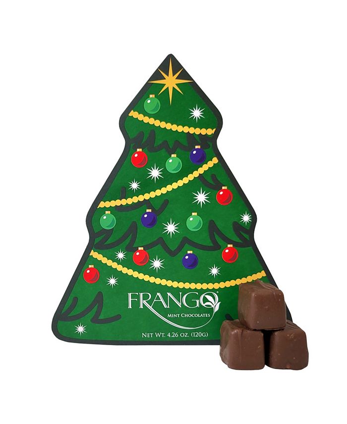 Frango Chocolates Holiday Mint Milk Chocolates Tree Gift Box, 4.26 oz ...