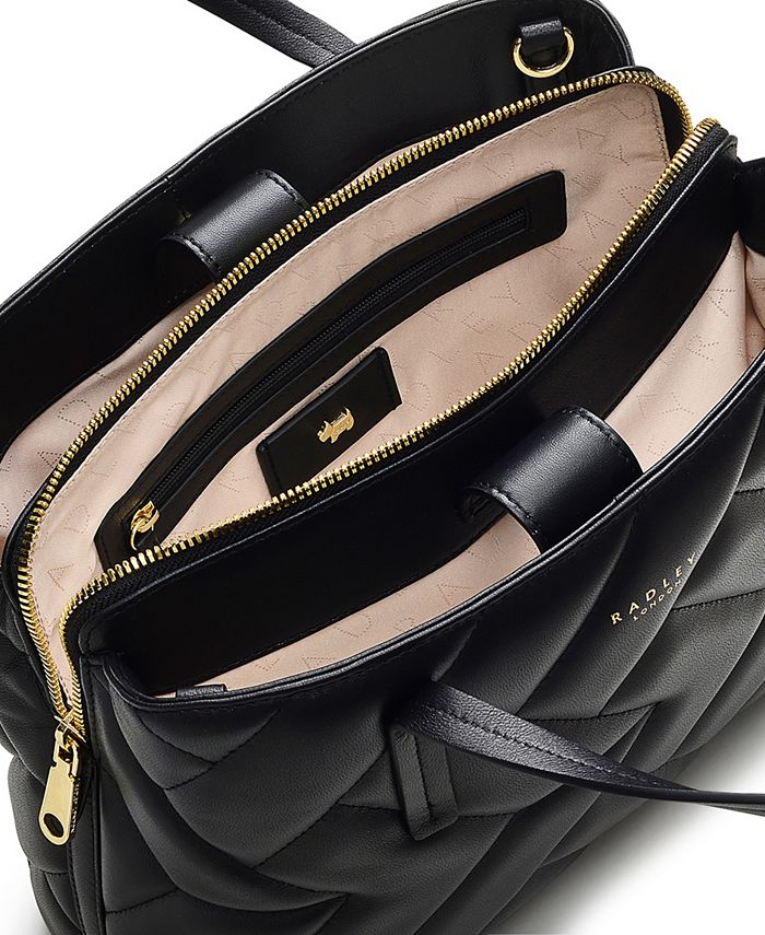 Radley London Dukes Place Quilt Medium Zip Top Satchel - Macy's
