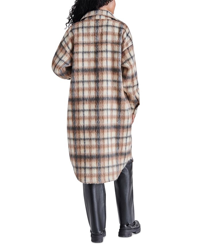 Steve Madden Women's Chloe Plaid Shacket - Macy's