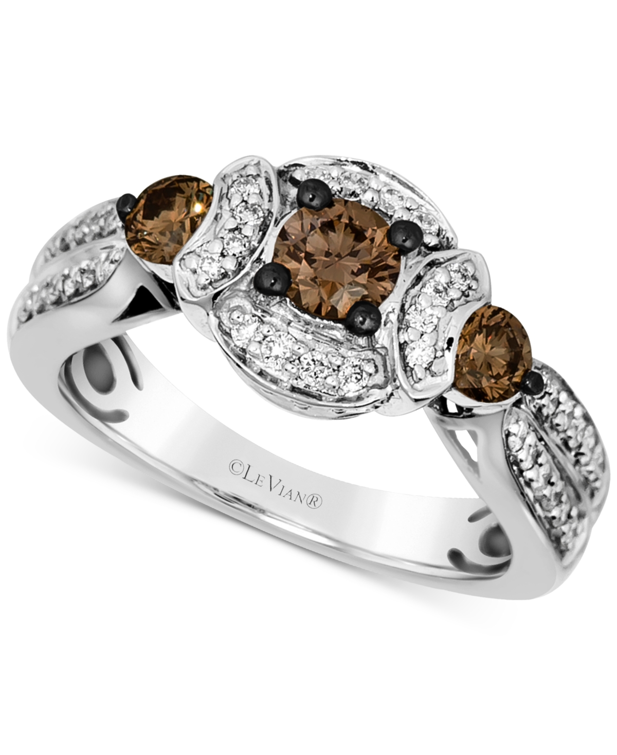 Click here for Le Vian Chocolate Diamond & Nude Diamond Ring (5/8... prices