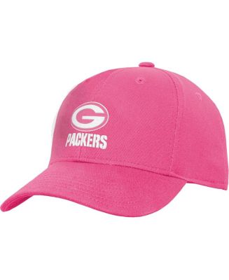 Big Girls Pink Green Bay Packers Adjustable Hat - Macy's