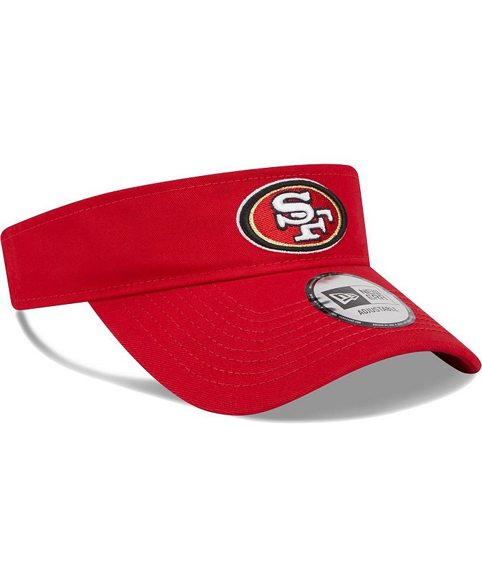 New Era Men's Scarlet San Francisco 49ers Main Adjustable Visor - Macy's