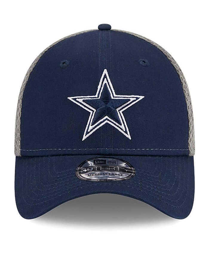 New Era Men's Navy, Graphite Dallas Cowboys Retro Joe Main Neo 39THIRTY ...