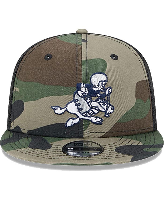 New Era Big Boys and Girls Camo Dallas Cowboys Retro Joe Main Trucker ...