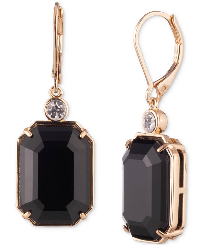 Lauren Ralph Lauren Stone & Crystal Leverback Drop Earrings - Macy's