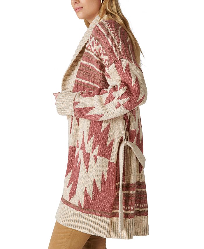 Lucky Brand Women's Lucky Heritage Tie-Waist Cardigan - Macy's
