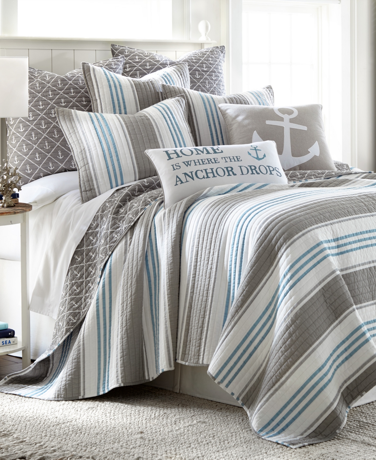 Click here for Levtex Provincetown Reversible Quilt  Full/Queen -... prices