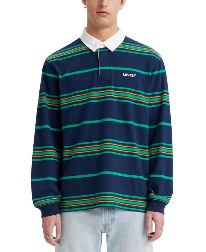 Levi's Men's Premium Stripe Rugby Shirt - Macy's
