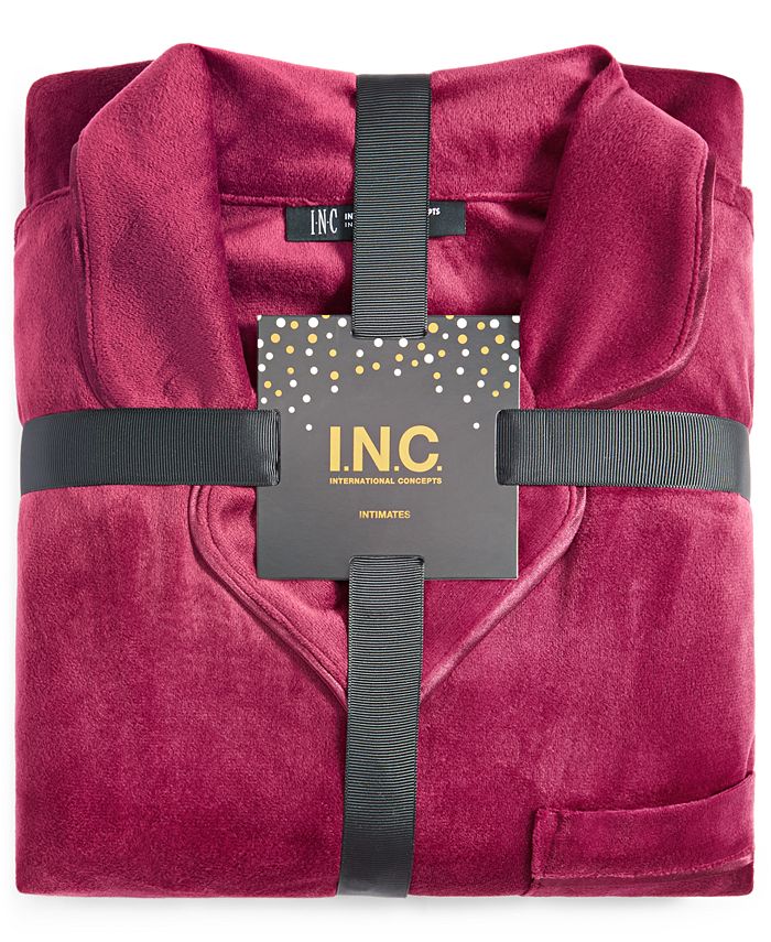 I.N.C. International Concepts Women's Velour Notch Collar Packaged ...