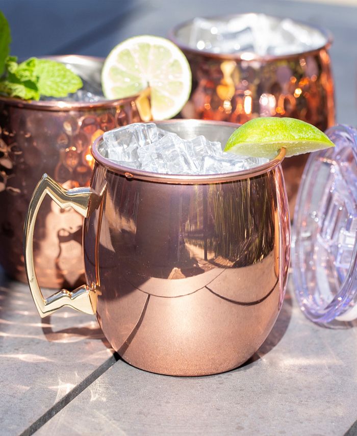 Cambridge Smooth Copper Moscow Mule Mugs, Set of 4 - Macy's