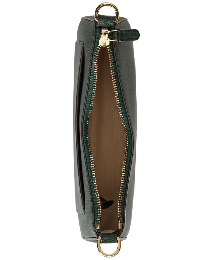 Lauren Ralph Lauren Women's Crosshatch Leather Medium Danni Shoulder ...