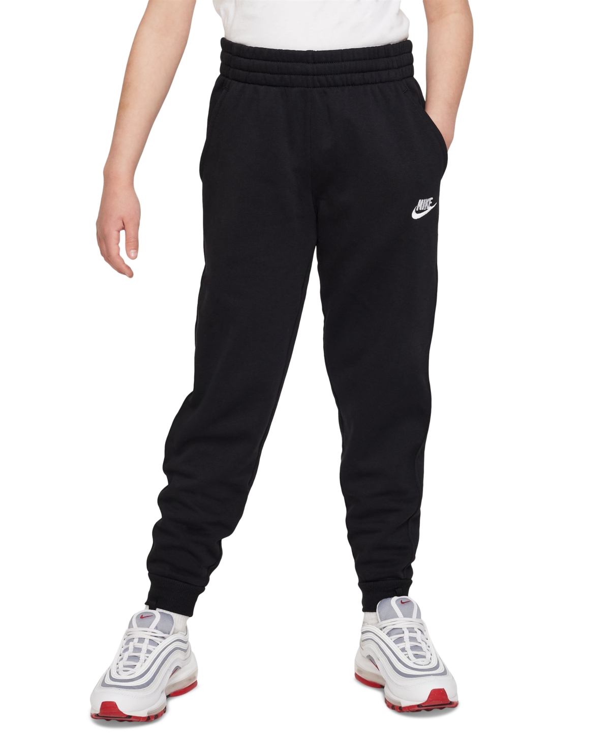 Click here for Nike Big Kids Club Fleece Jogger Pants - Black prices