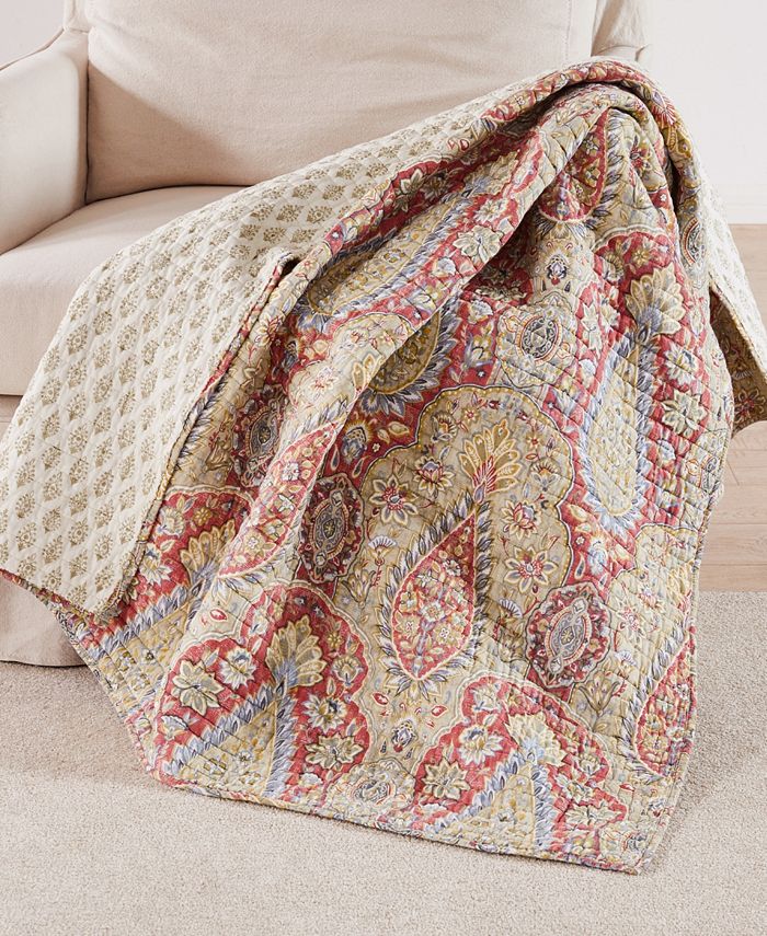 Levtex Emel Reversible Quilted Throw, 50" x 60" - Macy's