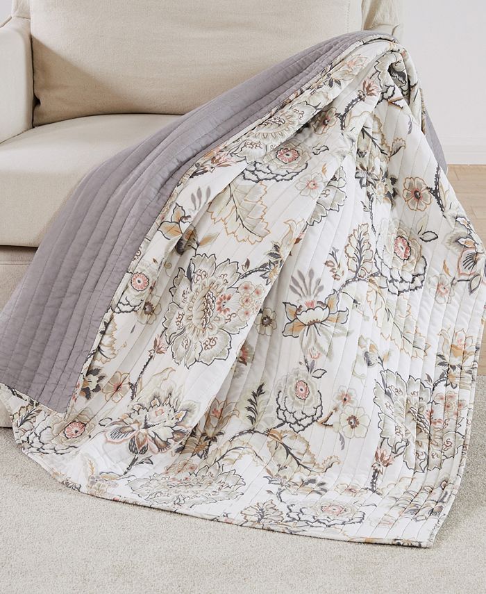 Levtex Ophelia Reversible Quilted Throw, 50" x 60" - Macy's