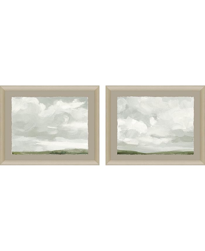 Paragon Picture Gallery Gray Stone Sky II Framed Art, Set of 2 - Macy's