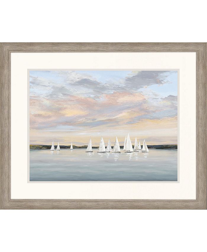 Paragon Picture Gallery Sunset Fleet I Framed Art - Macy's