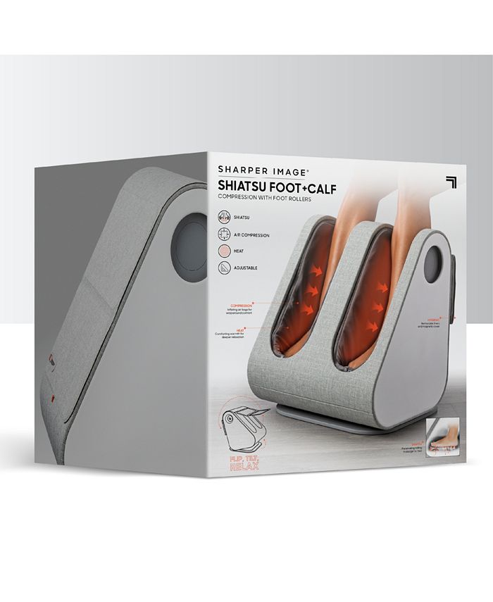 Sharper Image Shiatsu Heated Foot and Calf Massager - Macy's