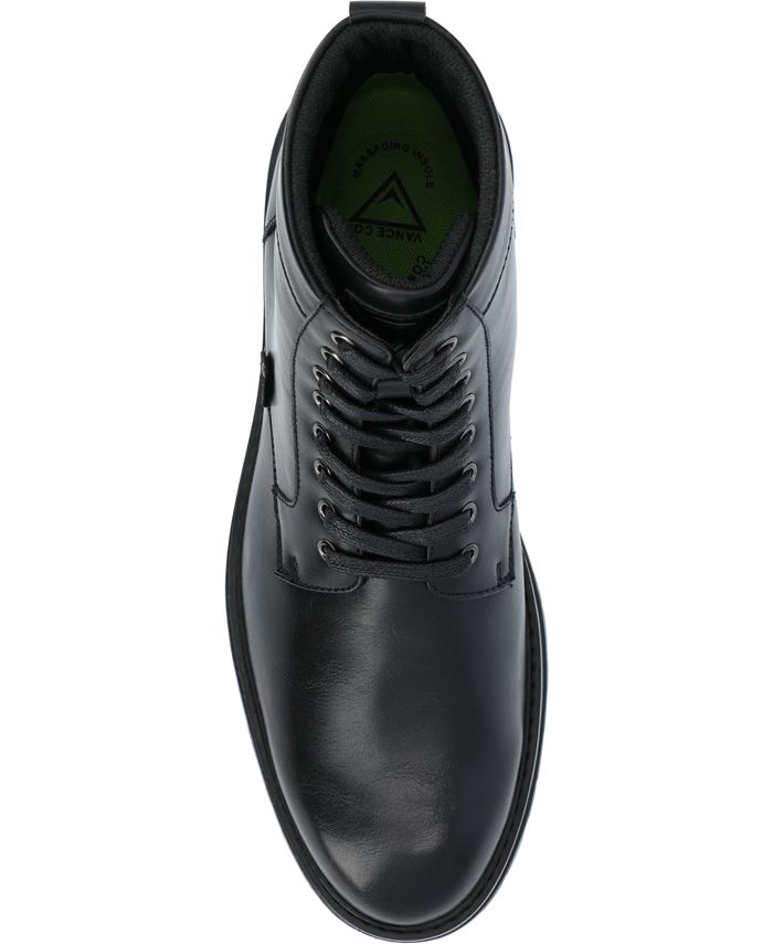 Vance Co. Men's Denver Tru Comfort Foam Plain Toe Lace-Up Ankle Boots ...