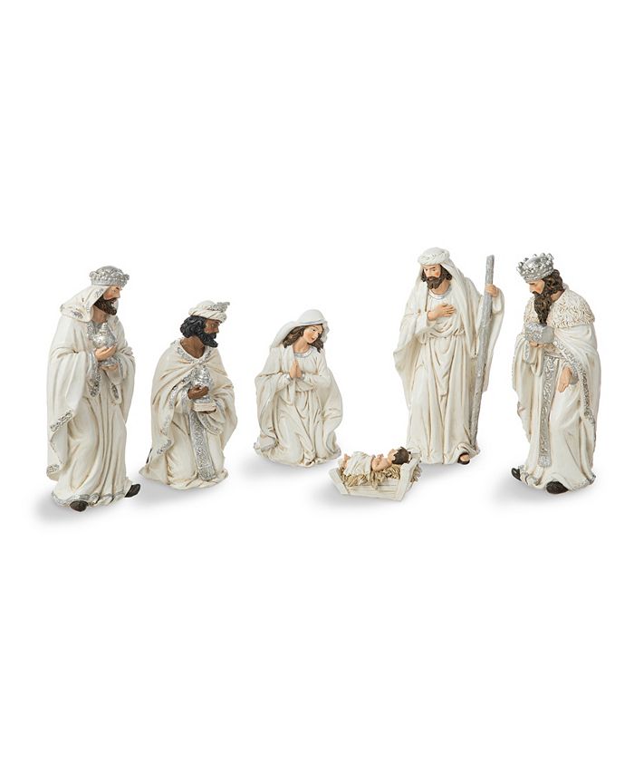 Glitzhome 6 Pieces Resin Nativity Figurine Set - Macy's