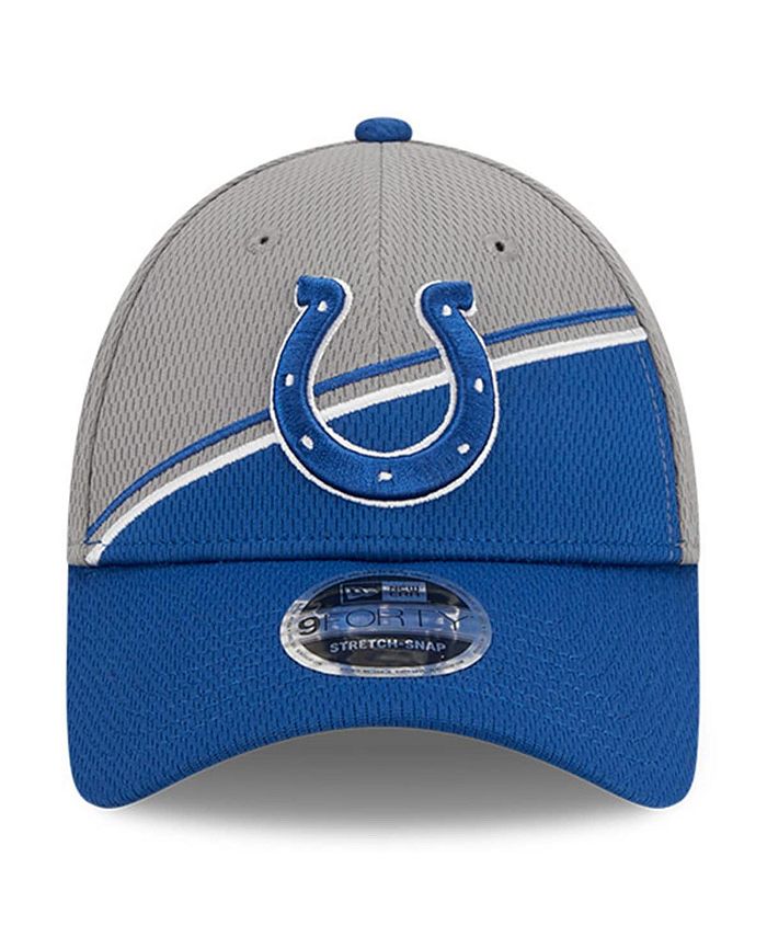 New Era Men's Gray, Royal Indianapolis Colts 2023 Sideline 9FORTY ...