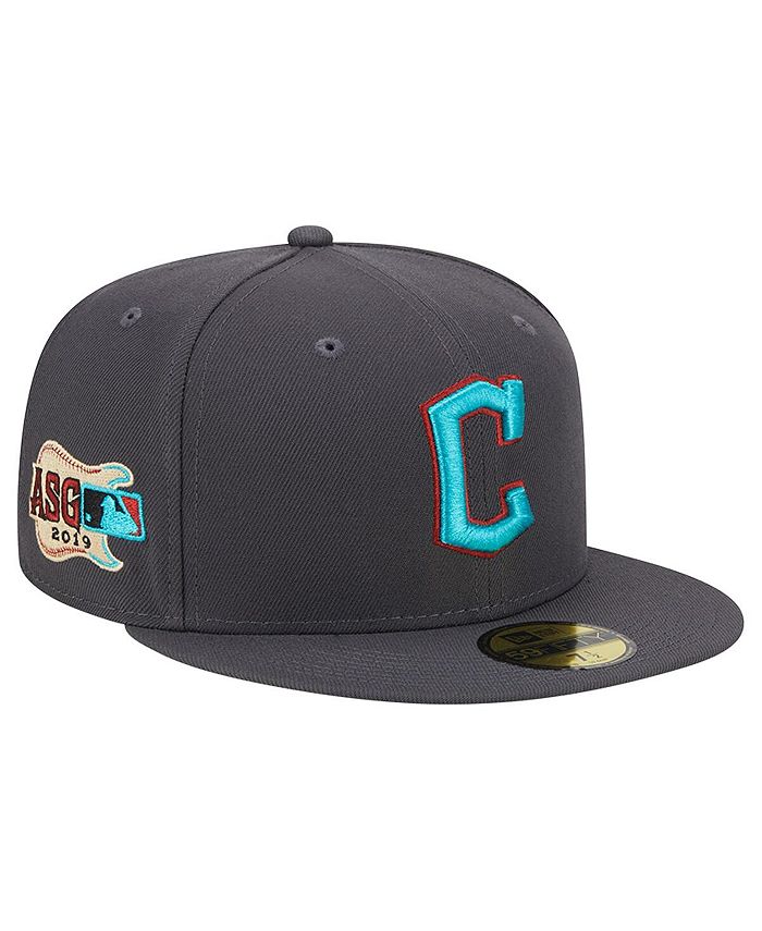 New Era Men's Graphite Cleveland Guardians Print Undervisor 59FIFTY ...