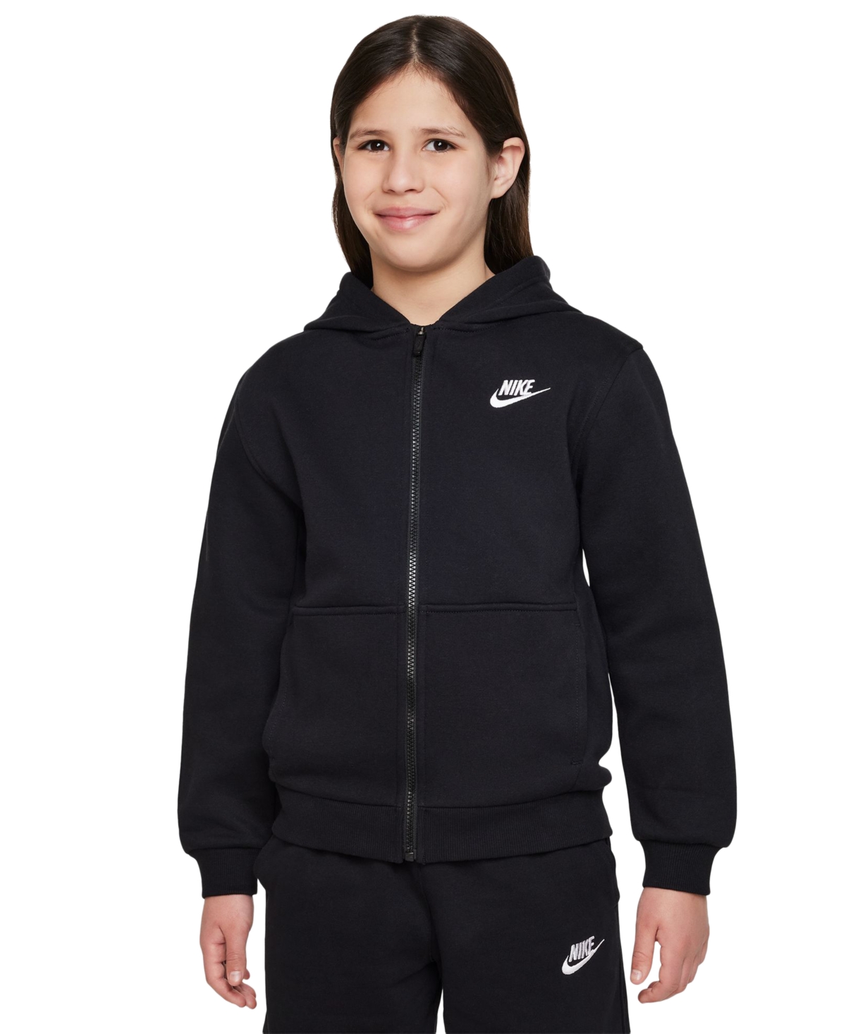 Click here for Nike Kids 7-20 Sportswear Club Fleece Full-Zip Hoo... prices