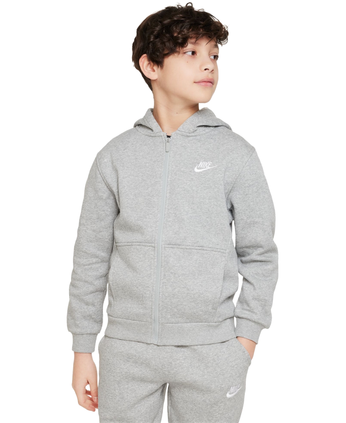 Click here for Nike Kids 7-20 Sportswear Club Fleece Full-Zip Hoo... prices