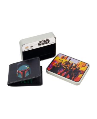 Starwars Men's Disney Star Wars BOBBA FETT LOGO Bifold Wallet, Slim ...