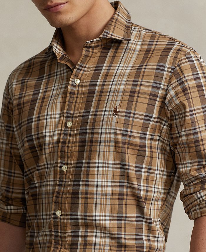Polo Ralph Lauren Men's Classic-Fit Plaid Twill Shirt - Macy's