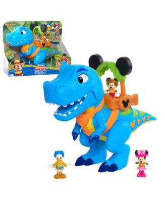 Disney Junior Mickey Mouse Roarin Safari Dino, 4-Piece Figures and ...