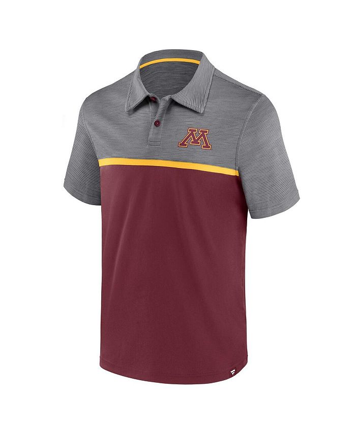 Fanatics Men's Maroon, Gold Minnesota Golden Gophers Polo Shirt - Macy's
