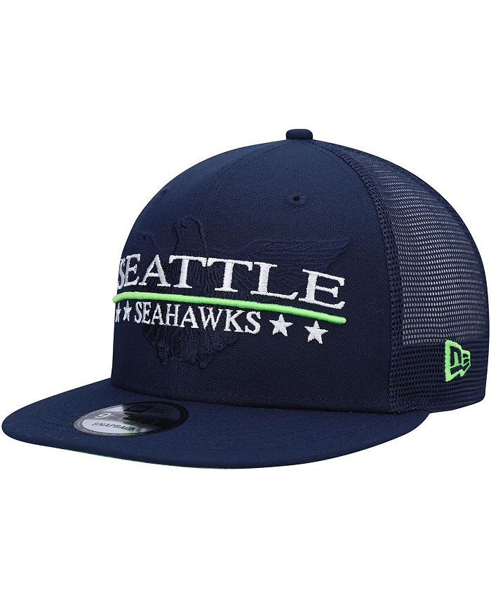 New Era Men's College Navy Seattle Seahawks Totem 9FIFTY Snapback Hat ...