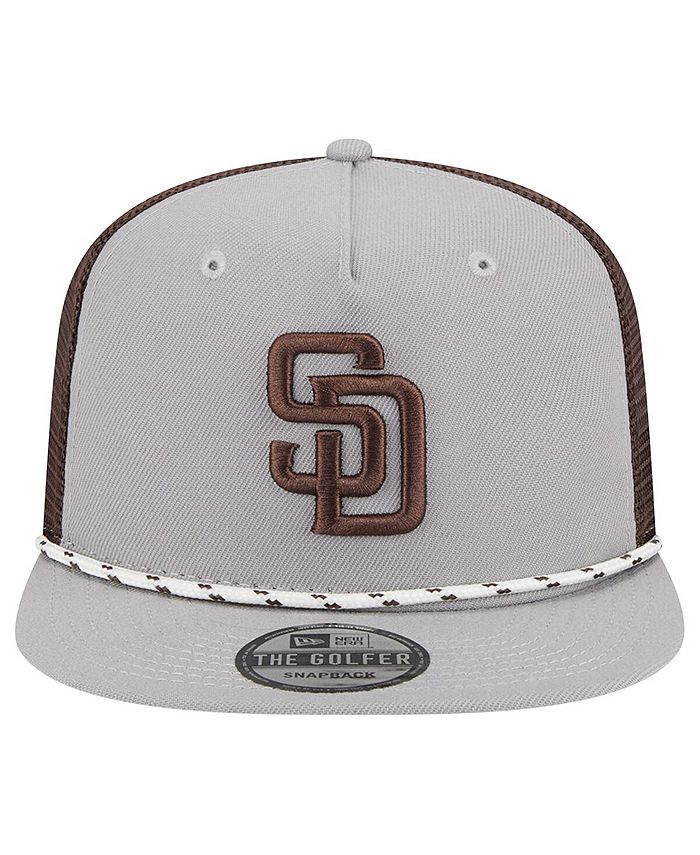 New Era Men's Gray San Diego Padres Golfer Green Undervisor 9FIFTY ...