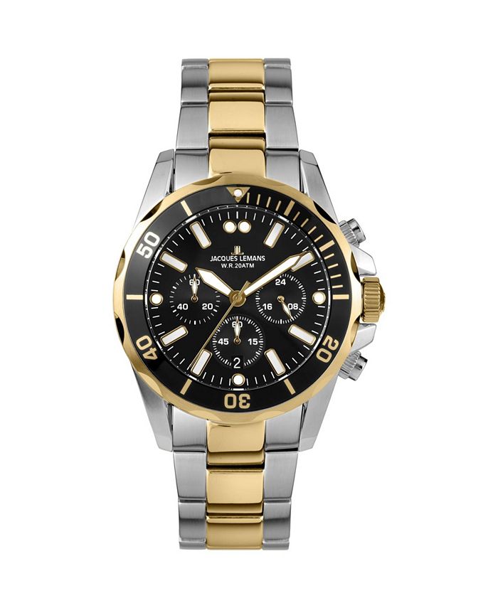 Jacques Lemans Men's Liverpool Watch with Solid Stainless Steel Strap ...