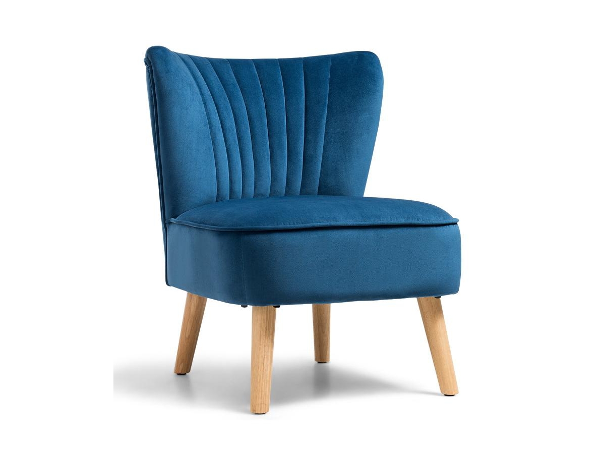 Click here for Modern Armless Velvet Accent Chair with Wood Legs... prices
