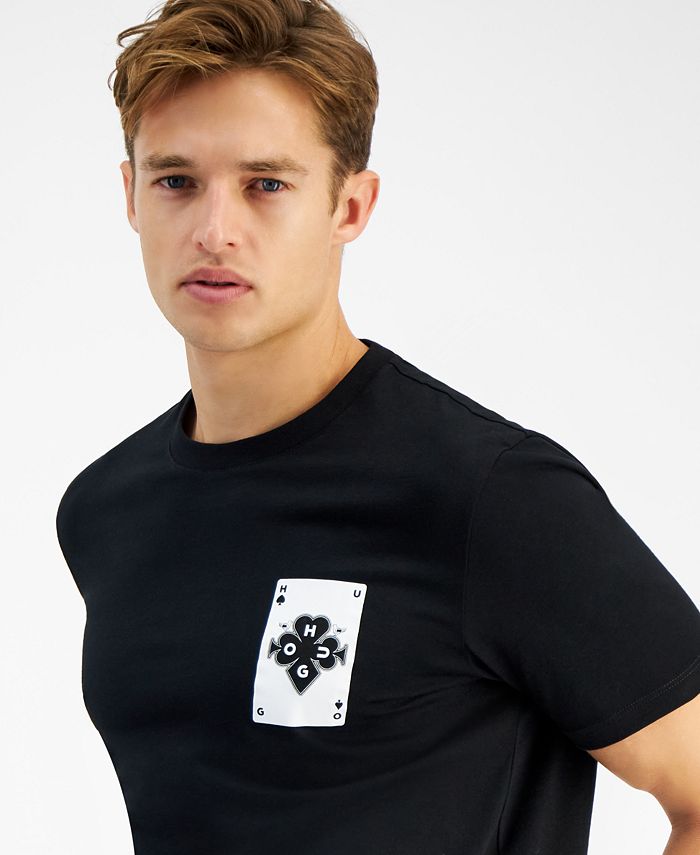 Hugo Boss Men's Dentil Playing Card Logo T-Shirt - Macy's
