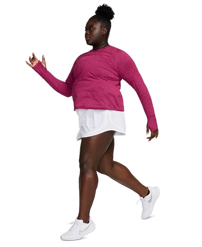 Nike Plus Size Active Dri-FIT Swift Element UV Crewneck Running Top ...