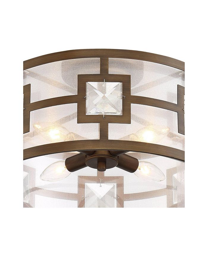 Possini Euro Design Deco Bling Modern Ceiling Light Semi-Flush Mount ...