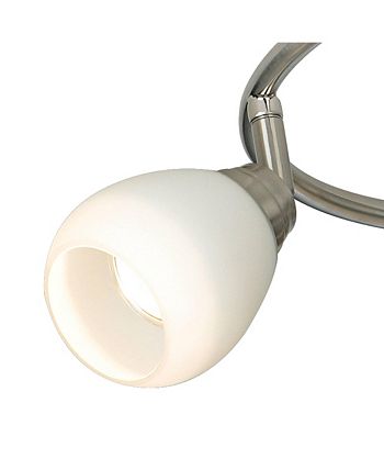 Pro Track Mini S-Wave 6-Head LED Ceiling Track Light Fixture Kit Spot ...