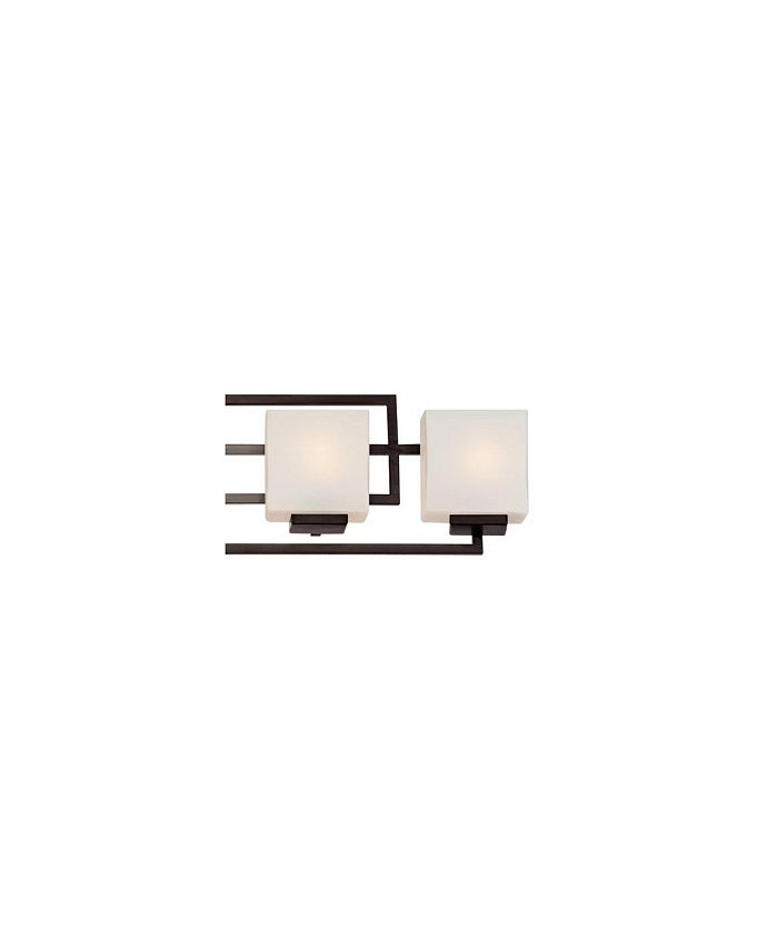 Possini Euro Design Lighting on the Square Modern Wall Light Bronze ...