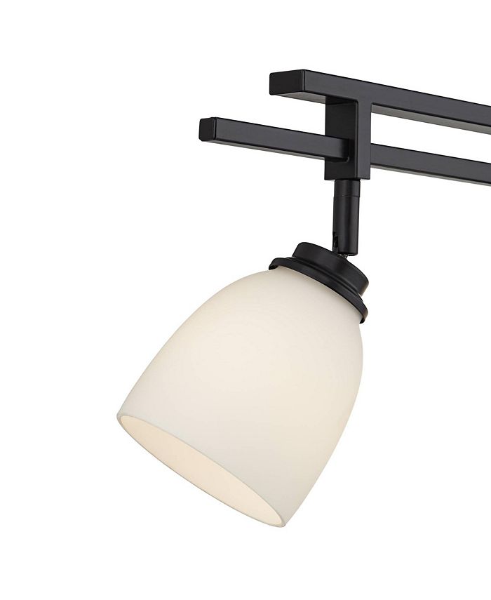 Pro Track 5-Head LED Ceiling Track Light Fixture Kit Linear Spot-Light ...