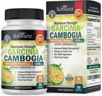 Garcinia Cambogia Weight Loss Pills - 1500mg HCA Pure Extract - Fast Acting Appetite Suppressant ...