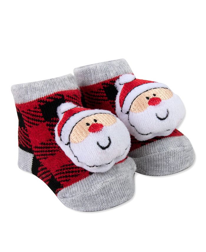 Baby Essentials Baby Boys and Baby Girls Christmas Hats and Rattle ...