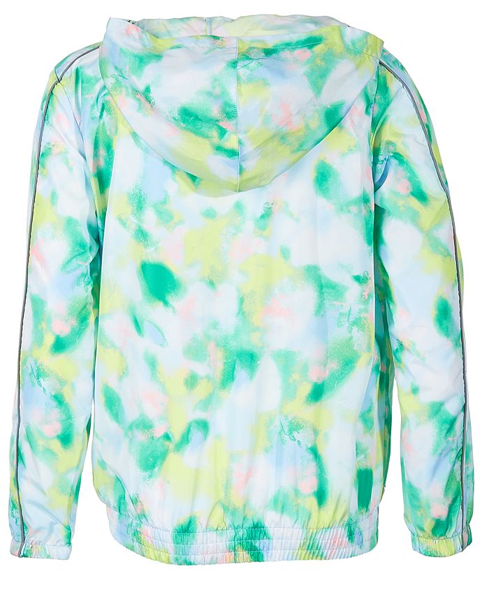 ID Ideology Big Girls Spray Abstract-Print Convertible Full-Zip Hooded ...
