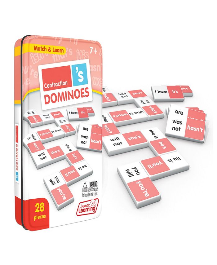 Junior Learning Contraction Dominoes Language Arts - Macy's