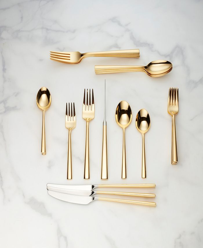kate spade new york Malmo Gold 20-PC Flatware Set, Service for 4 - Macy's